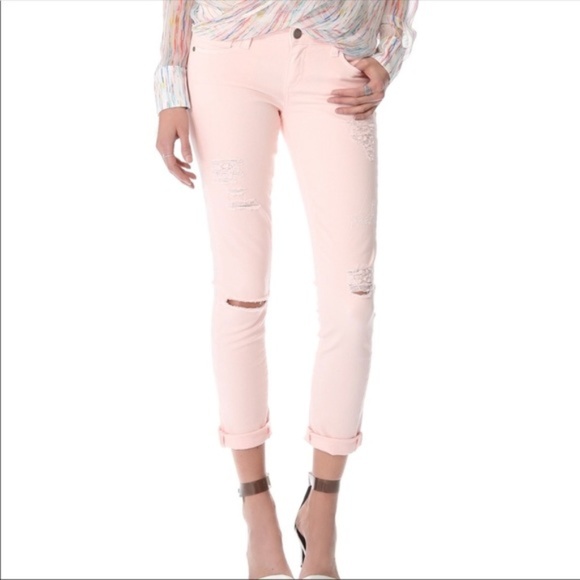 PAIGE | Jeans | Paige Light Pink Skyline Ankle Peg Skinny Jeans | Poshmark